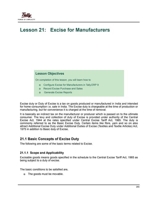 Types of excise duties | PPTX