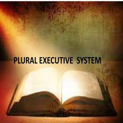 Plural executive system | PPT