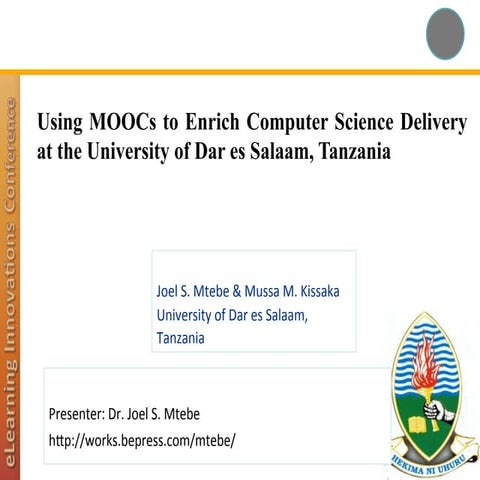 Using moocs to enrich computer science delivery at the university of ...