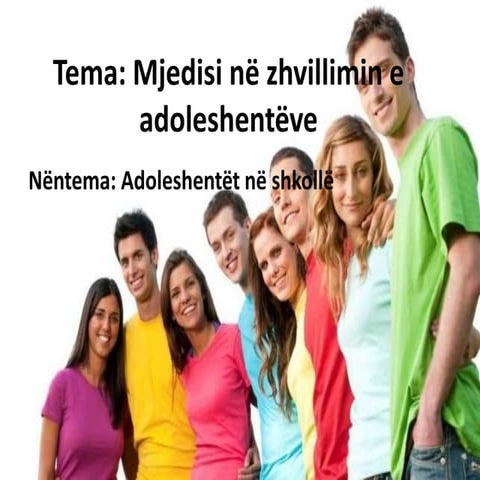 Adoleshentet ne shkolle - Qytetari X | PPTX