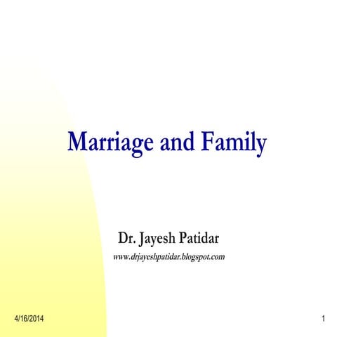 Marriage & family | PDF