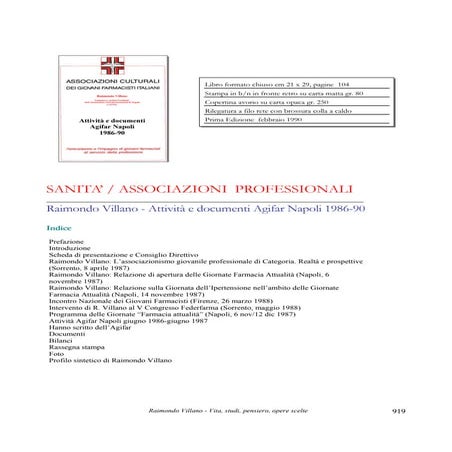 R. VILLANO - COLOPHON LIBRO 1 AGIFAR | PDF