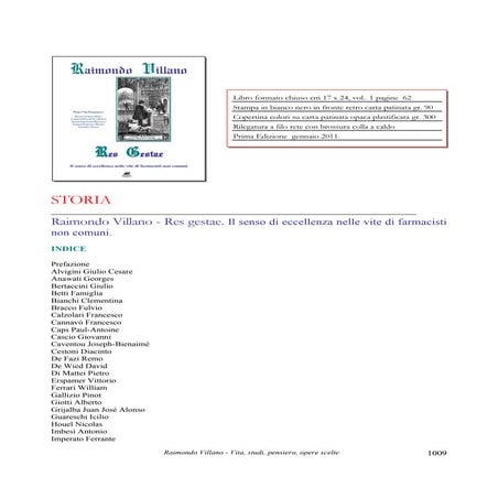 R. VILLANO - COLOPHON LIBRO Res Gestae | PDF | Books and Literature