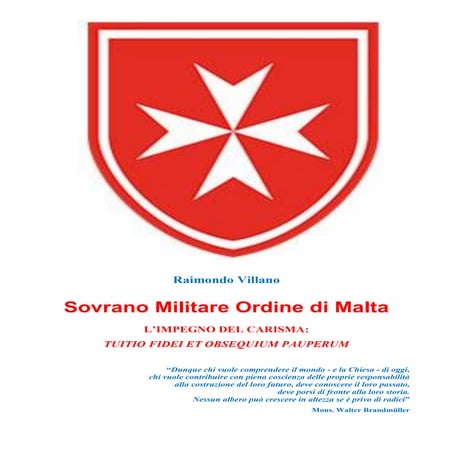R. Villano - S.M. Ordine di Malta - L'impegno del Carisma | PDF ...