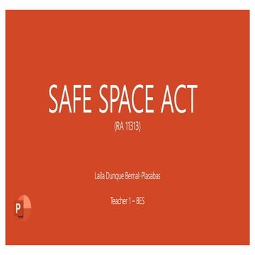 SAFE SPACES ACT .pptx