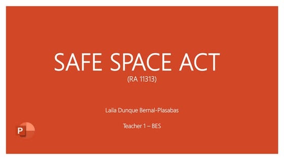 SAFE SPACES ACT .pptx