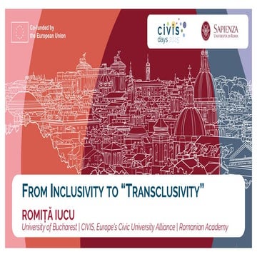 Romita Iucu - From Inclusivity to Transclusivity in European University ...