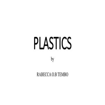 R.T PLASTICS represented in industrial chemistry | PPTX
