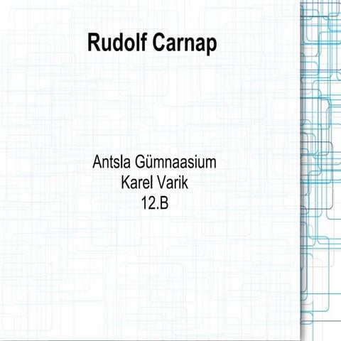 Rudolf Carnap | PPT