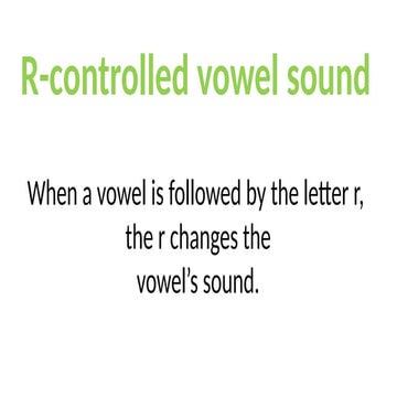 R-controlled vowel Sound words with .pptx