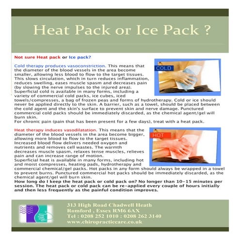 hot & cold leaflet | PDF
