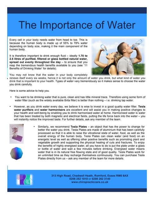 Importance Of Water The Importance Of Water Sustainability And Our