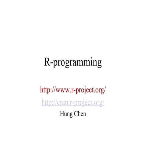 R Programming For Statistical Applications Ppt 8025