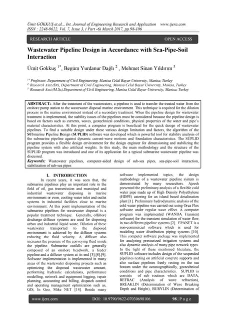 PLANNING AND DESIGN OF PIPE DISTRIBUTION NETWORK (PDN). | PPT