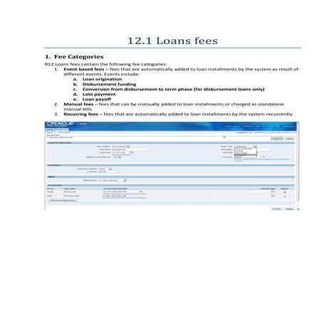 R12 loans fees document | PDF