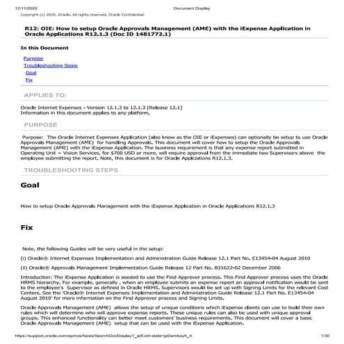 R12 oie how to setup oracle approvals management (ame) with the i ...