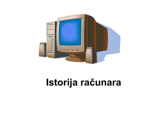 Istorijat razvoja računara