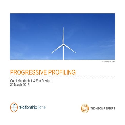 Progressive Profiling, Use Cases and Implementation | PDF