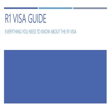 R1 visa application guide US | PPTX