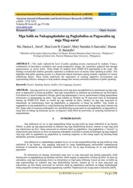 MABUBUTING GAWI SA PAGLINANG NG KASANAYAN SA PAGBASA NG MGA MAG-AARAL SA JUNIOR HIGH SCHOOL | PDF