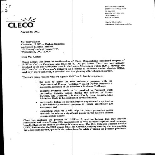 Letter from CIECO Corporation 8.20.02