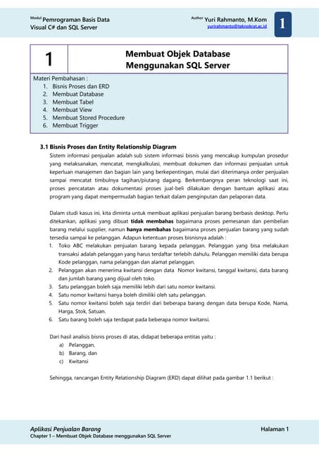 Modul PBO Bab-07 - Enkapsulasi (Encapsulation) | PDF
