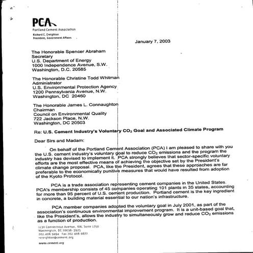 Letter from Portland Cement Association | PDF
