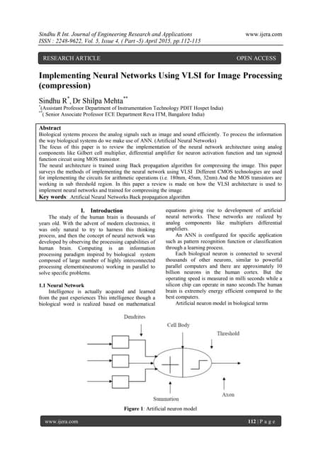 Implementing Neural Networks Using Vlsi For Image Processing 2586