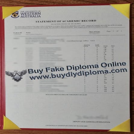 UWA fake transcript sample, Can I get the UWA fake degree | PDF