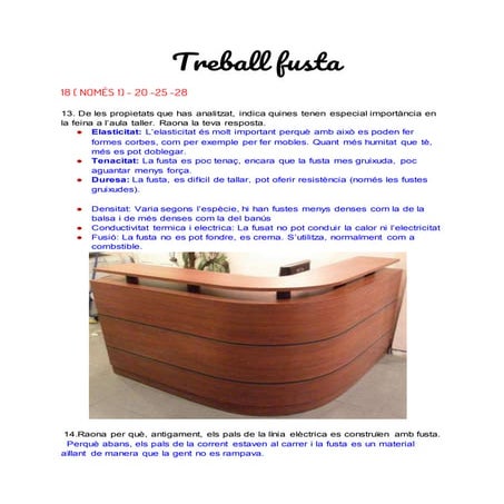 Treball fusta | DOCX