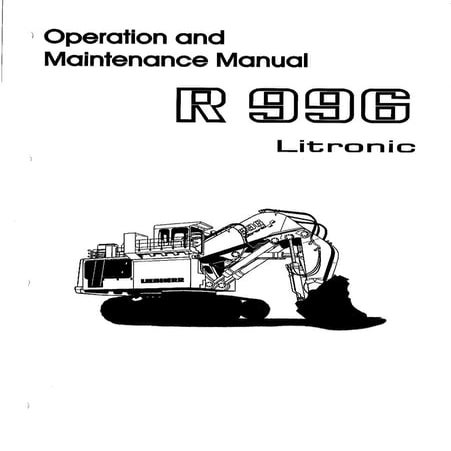 R996 Operation And Maintenance Manual | PDF