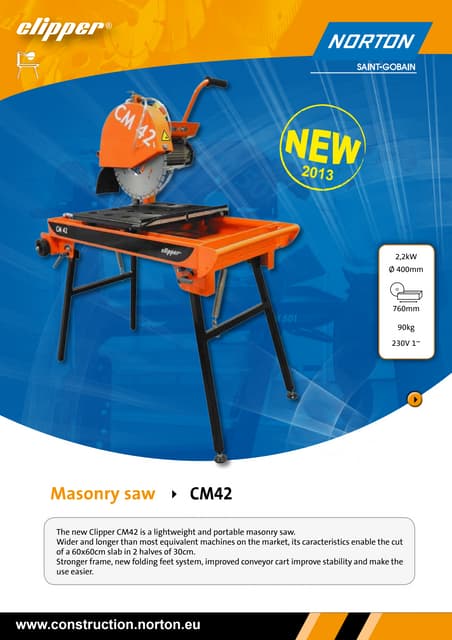 Brochure Clipper CS401 Floor saw | PDF