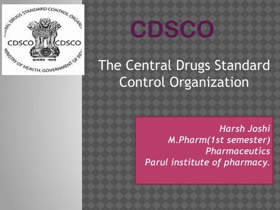 Short Overview of CDSCO MDR 2017 | PPT