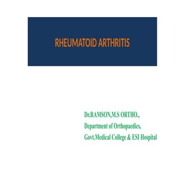 Rheumatoid arthritis with proper explanation and proper contents | PPTX