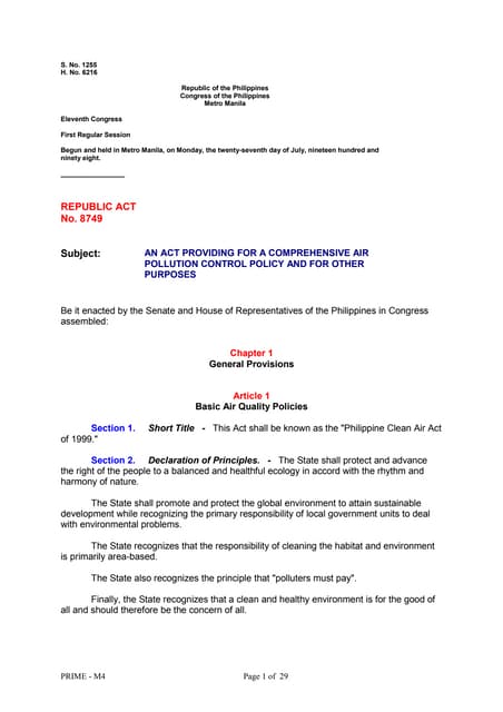 Environmental Laws PD 1586 | PDF