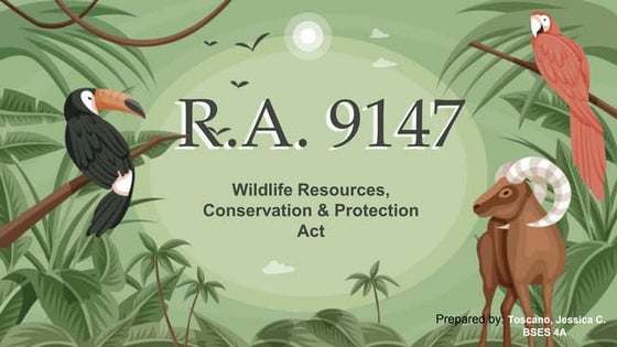 Biodiversity laws r.a 9147 | PPT | Currencies | Economy