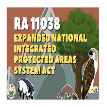 National Integrated Protected Areas System (NIPAS) Act and E (expanded ...
