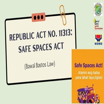 RA 11313 - Copy. Republic Act 11313 of the Philippnes | PPTX