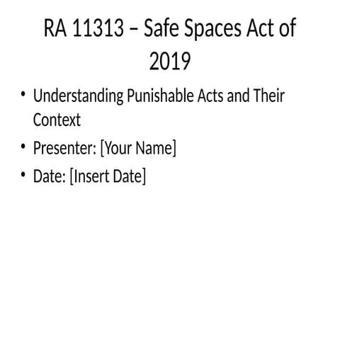SAFE SPACES ACT .pptx