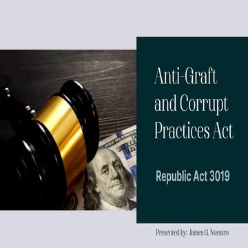 RA 3019 Anti-Graft Law | PPT