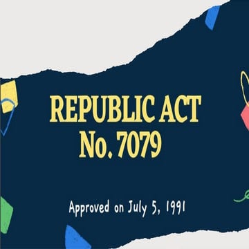 RA 7079 Master of Arts in Education lesson | PPT