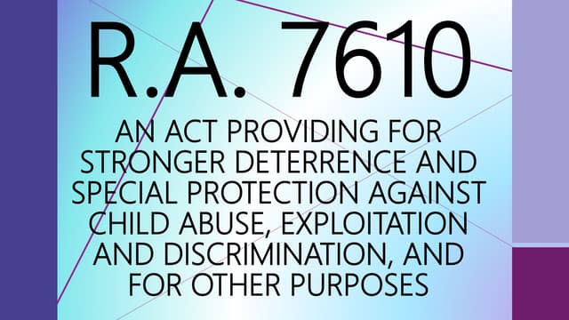 1. Overview of RA 8353 & RA 11648 Laws ” | PPTX