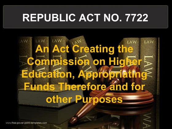 Ra no.7722 | College Planning | College Education