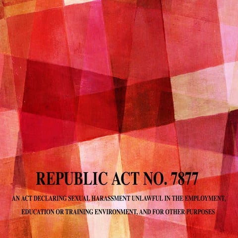 RA NO. 7877 | PPTX