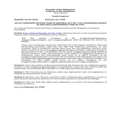 Ra 8553 amendment sec 41 b ra 7160 | DOCX