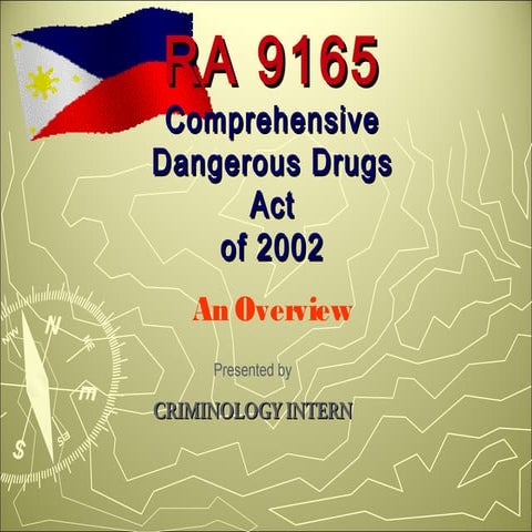 Ra 9165 comprehensive dangerous drugs act | PDF