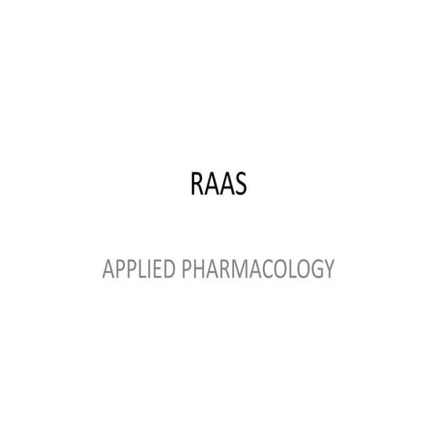 RAAS mbbs | PPTX
