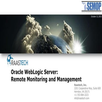 Oracle Weblogic Server Remote Monitoring And Management Ppt 8352