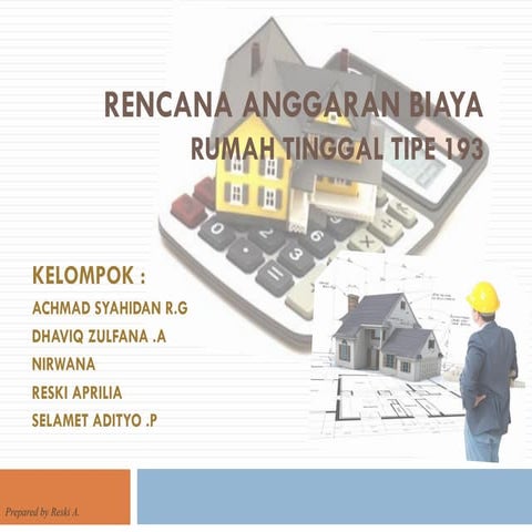 Rencana Anggaran Biaya (RAB) Rumah Tinggal Tipe 193 | PDF