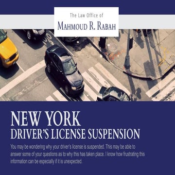 New York Driver’s License Suspension | PDF